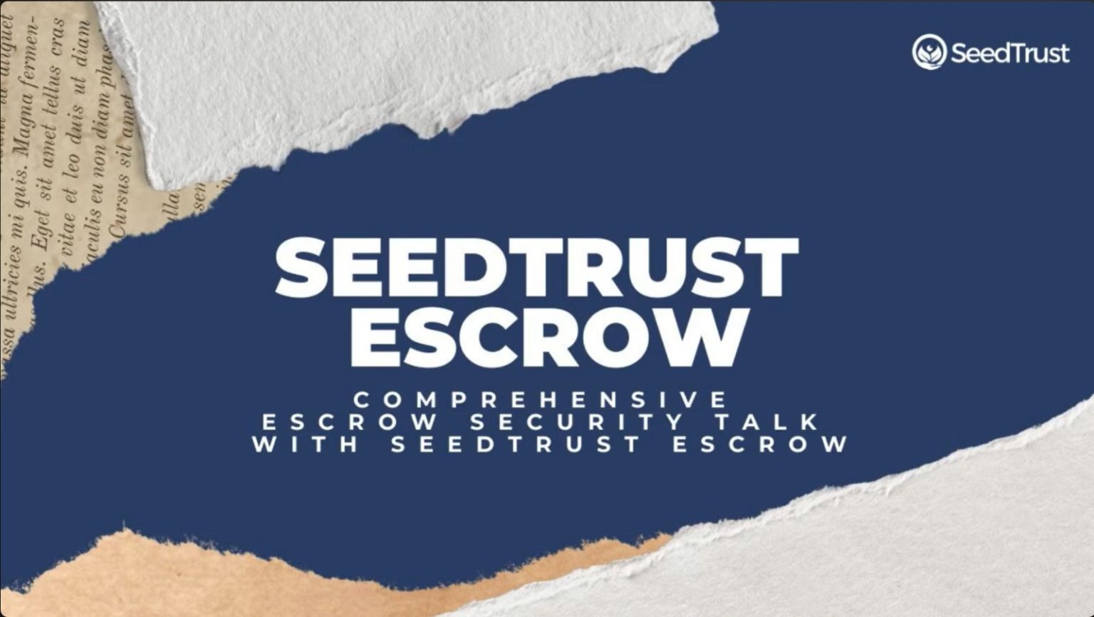 Resource Hub – SeedTrust Escrow